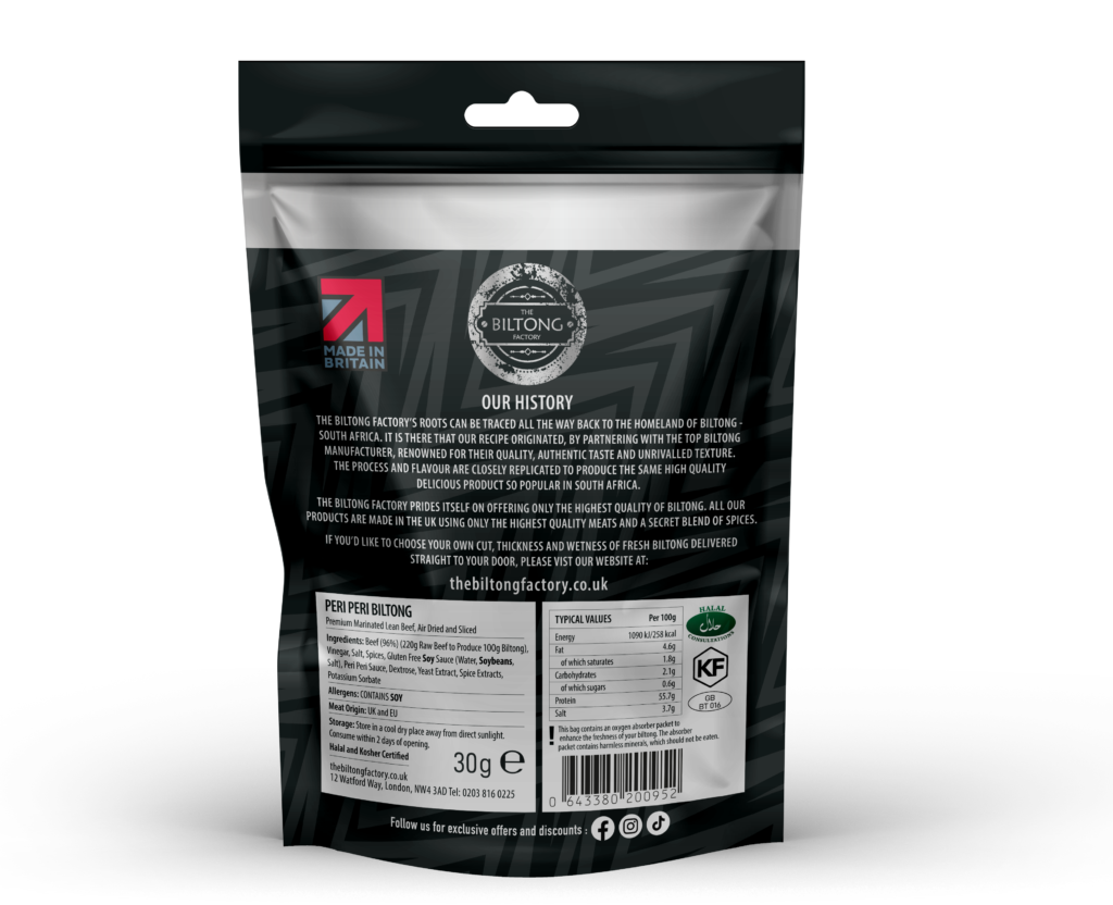 Super Lean Beef Biltong - 78 calories per pack | The Biltong Factory